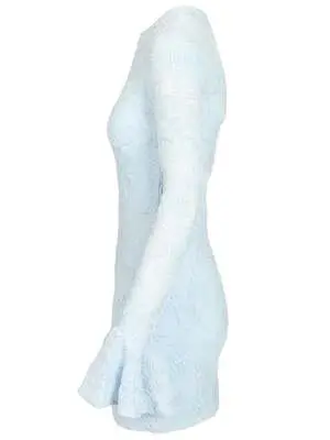 ROTATE BY BIRGER CHRISTENSEN Mesh Mini Dress With Ruffles