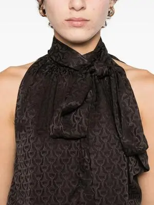 Gucci Silk Halter Neck Top - Multicolor