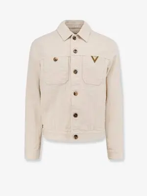 Valentino Garavani White Denim Jacket - Cream