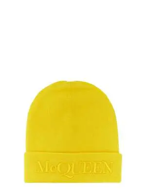 Alexander McQueen Hat With Logo - Yellow