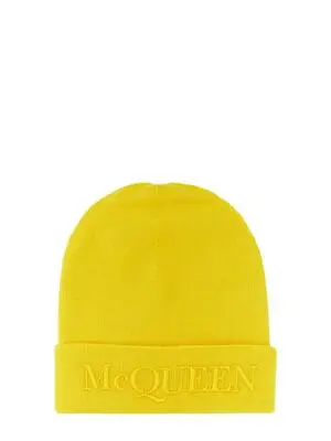 Alexander McQueen Hat With Logo - Yellow
