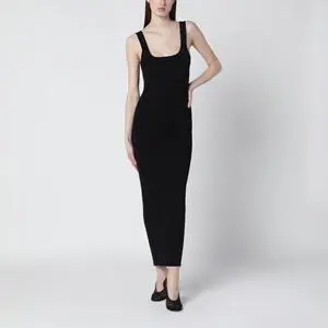 ENTIRE STUDIOS Viscose Jersey Fitted Dress - Black