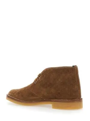 Gucci Gg Suede Ankle Boots