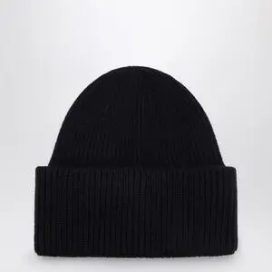 Destin Navy Cashmere Blend Beanie - Blue