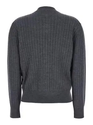 Bottega Veneta Wool Ribbed Knit Cardigan - Multicolor