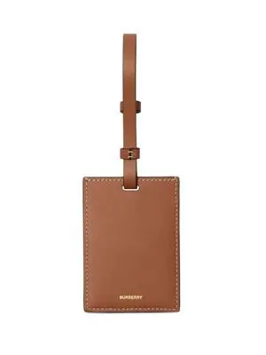 Burberry Check Leather Luggage Tag