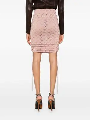 MARINE SERRE Moon Devore Skirt - Multicolor