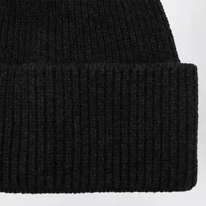 Destin Anthracite Wool And Cashmere Beanie