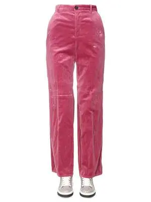 Dsquared2 Roadie Velvet Pants - Pink