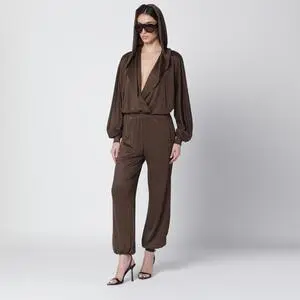 Andamane Grace Knit Set In Chocolate - Brown