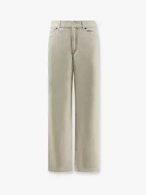 Fendi Beige Denim Trousers - Multicolor