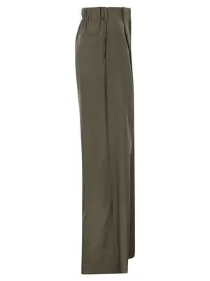 Herno Trousers In Tropical Wool