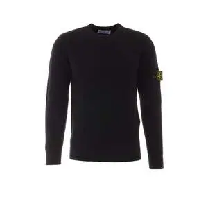 Stone Island Logo Sweater - Blue