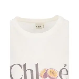 Chloé Neutrals Tops T-shirts & Jerseys