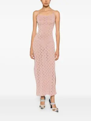 MARINE SERRE Moon Devore Long Dress