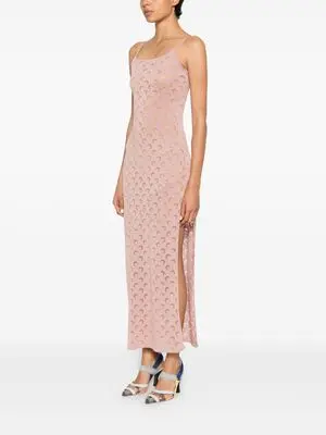 MARINE SERRE Moon Devore Long Dress