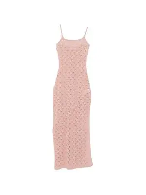 MARINE SERRE Moon Devore Long Dress - Multicolor