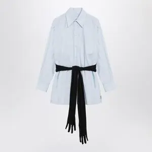 MAISON MARGIELA Light Cotton Shirt With Gloves - Blue