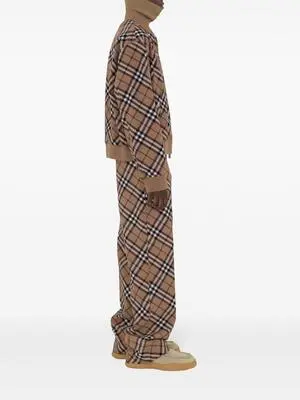 Burberry Check Wool Blend Harrington Jacket