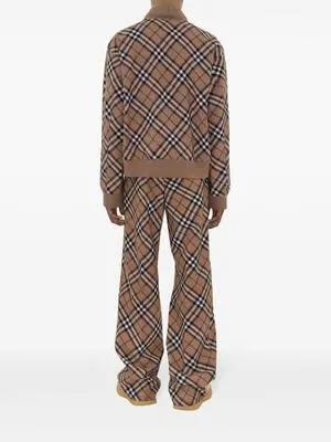 Burberry Check Wool Blend Harrington Jacket