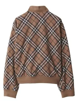 Burberry Check Wool Blend Harrington Jacket - Multicolor