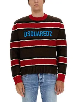 Dsquared2 Jersey With Logo - Multicolor