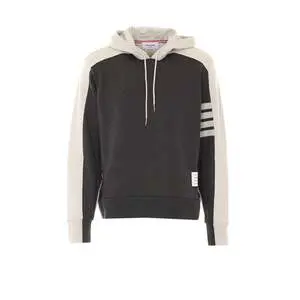 Thom Browne Logo Hoodie - Gray