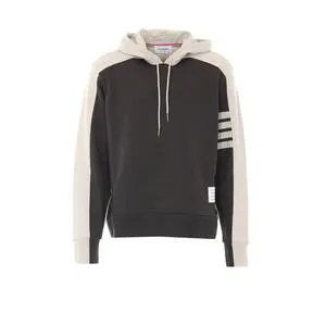 Thom Browne Logo Hoodie - Gray