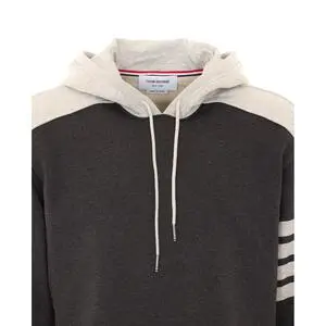 Thom Browne Logo Hoodie - Gray