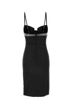 Oseree Stretch Satin Dress