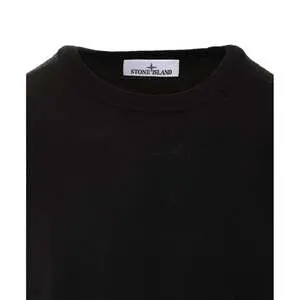 Stone Island Logo Sweater - Black