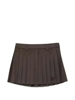 Miu Miu Wool Mini Skirt - Multicolor