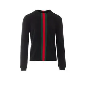 Gucci Web Intarsia Sweater - Black