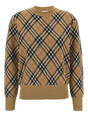 Burberry Check-pattern Wool Sweater - Multicolor