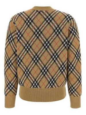 Burberry Check-pattern Wool Sweater