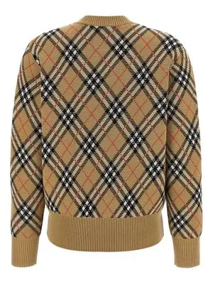 Burberry Check-pattern Wool Sweater