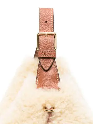 Celine Shearling Hobo Bag