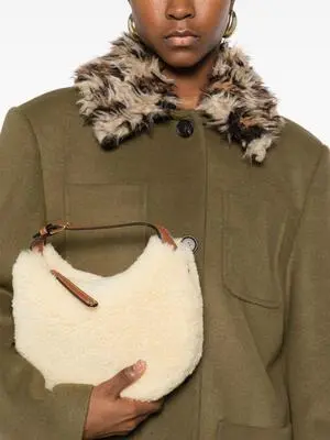 Celine Shearling Hobo Bag - Multicolor