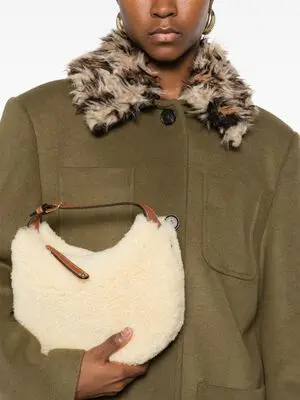 Celine Shearling Lulu Teen Hobo Bag