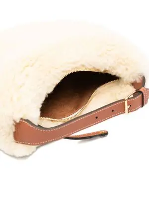 Celine Shearling Lulu Teen Hobo Bag