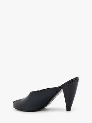 JUDE Patent Leather Paw Mule Sandals