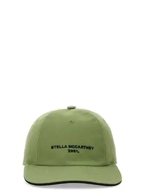 Stella McCartney Baseball Hat With Logo Embroidery - Brown