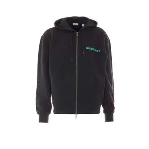 Burberry Heritage Logo Zip Hoodie - Black