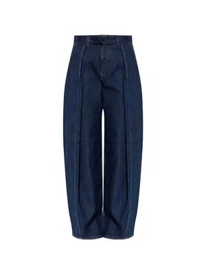 Loewe Belted Wide-leg Denim Jeans - Multicolor