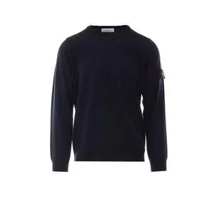 Stone Island Logo Sweater - Blue