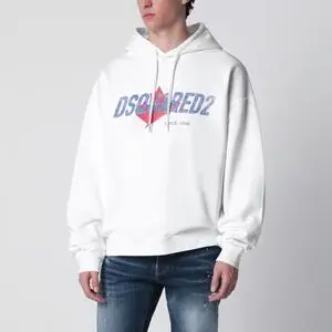 Dsquared2 Relaxed-fit Sweatshirt With Logo Print - White