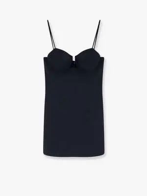 Givenchy Cutaway Satin Mini Dress