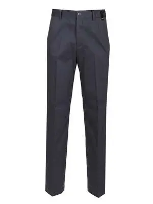 Fendi Gabardine Cigarette Trousers - Blue