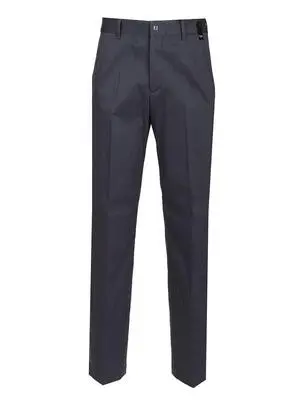 Fendi Gabardine Cigarette Trousers - Blue