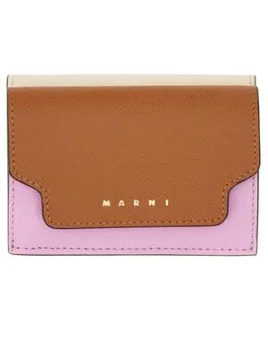 Marni Tri-fold Wallet - Pink